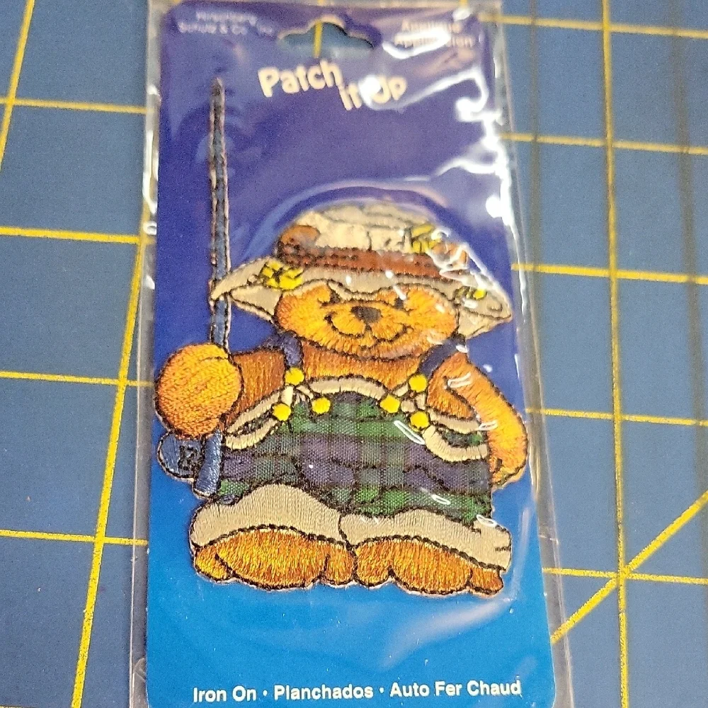 Felt's Fun Finds | Other | Fishing Bear Ironon 25 Patch | Poshmark